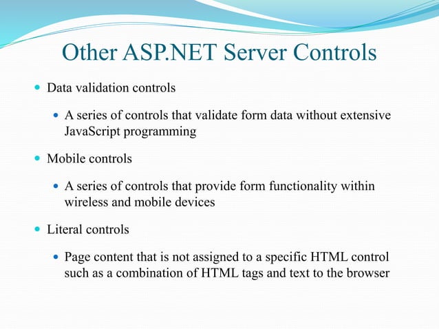 Asp.net control | PPT