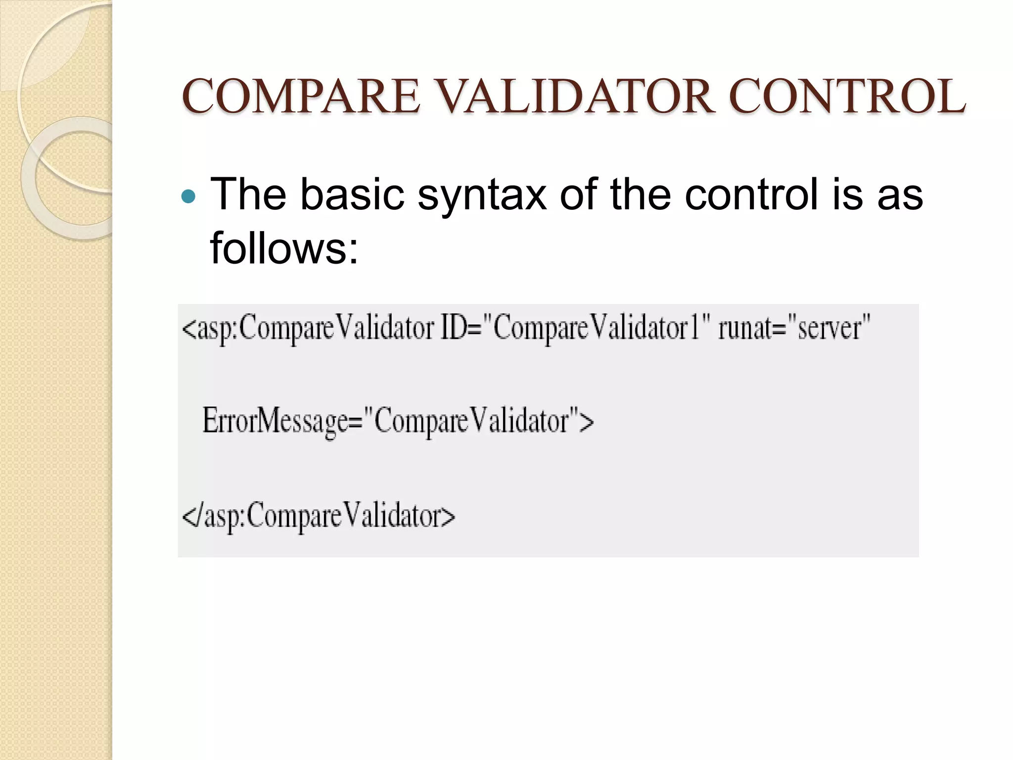 Asp.net validation | PPT Asp.net validation | PPT