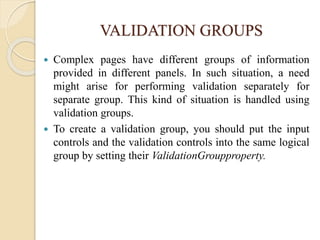 Asp.net validation | PPTX