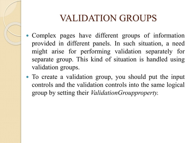 Asp.net validation | PPTX