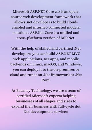 Asp. net core 3.0 build modern web and cloud applications (top 13 features + types of apps can ...