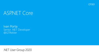 ASP.NET core | PPT