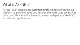ASP.NET core | PPT