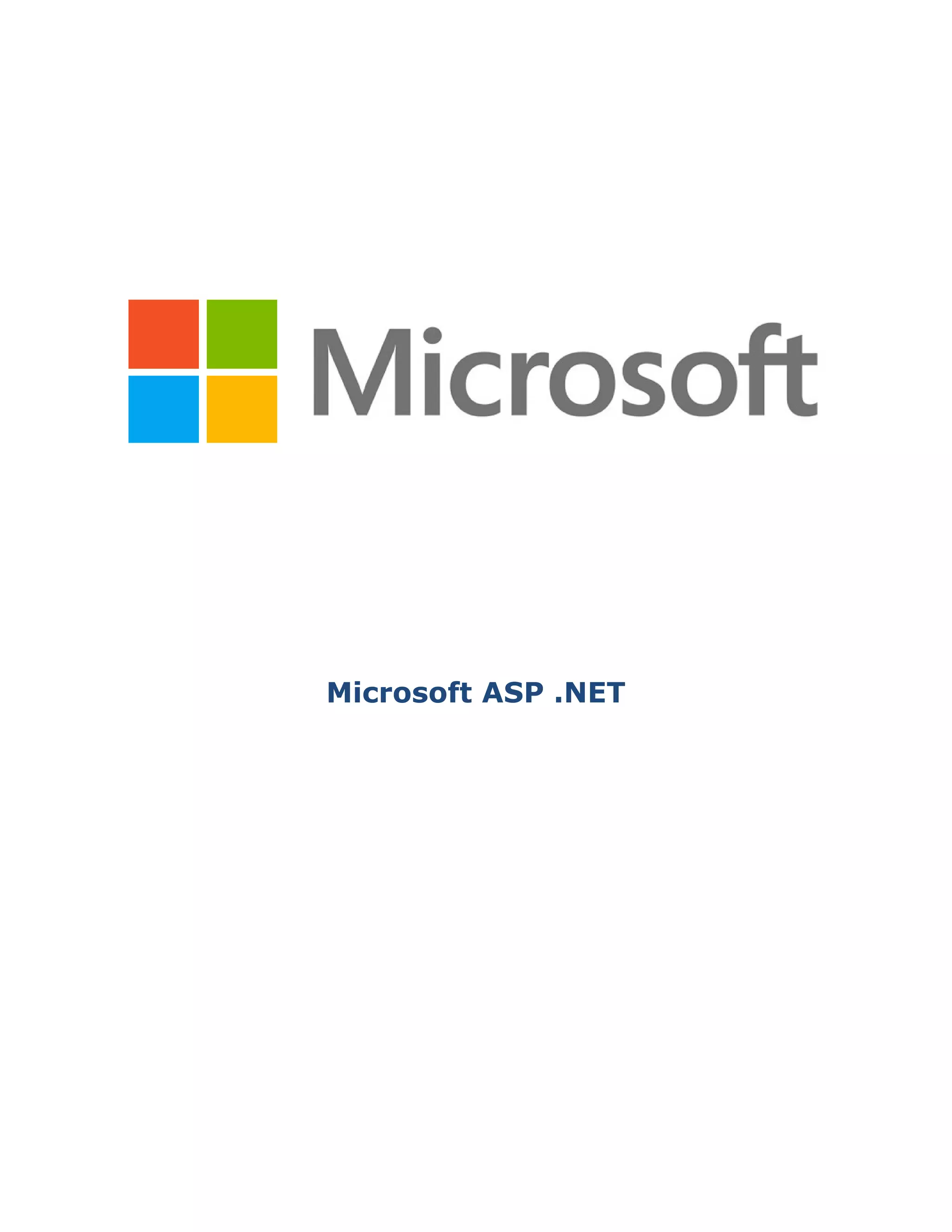 Asp.net brochure | PDF