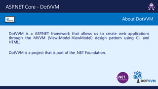 DotVVM Fundamentals | PPT