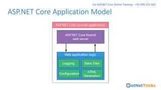Get Started with ASP.NET Core Training, Tutorial - Beginner to Advance | PPT | Free Download