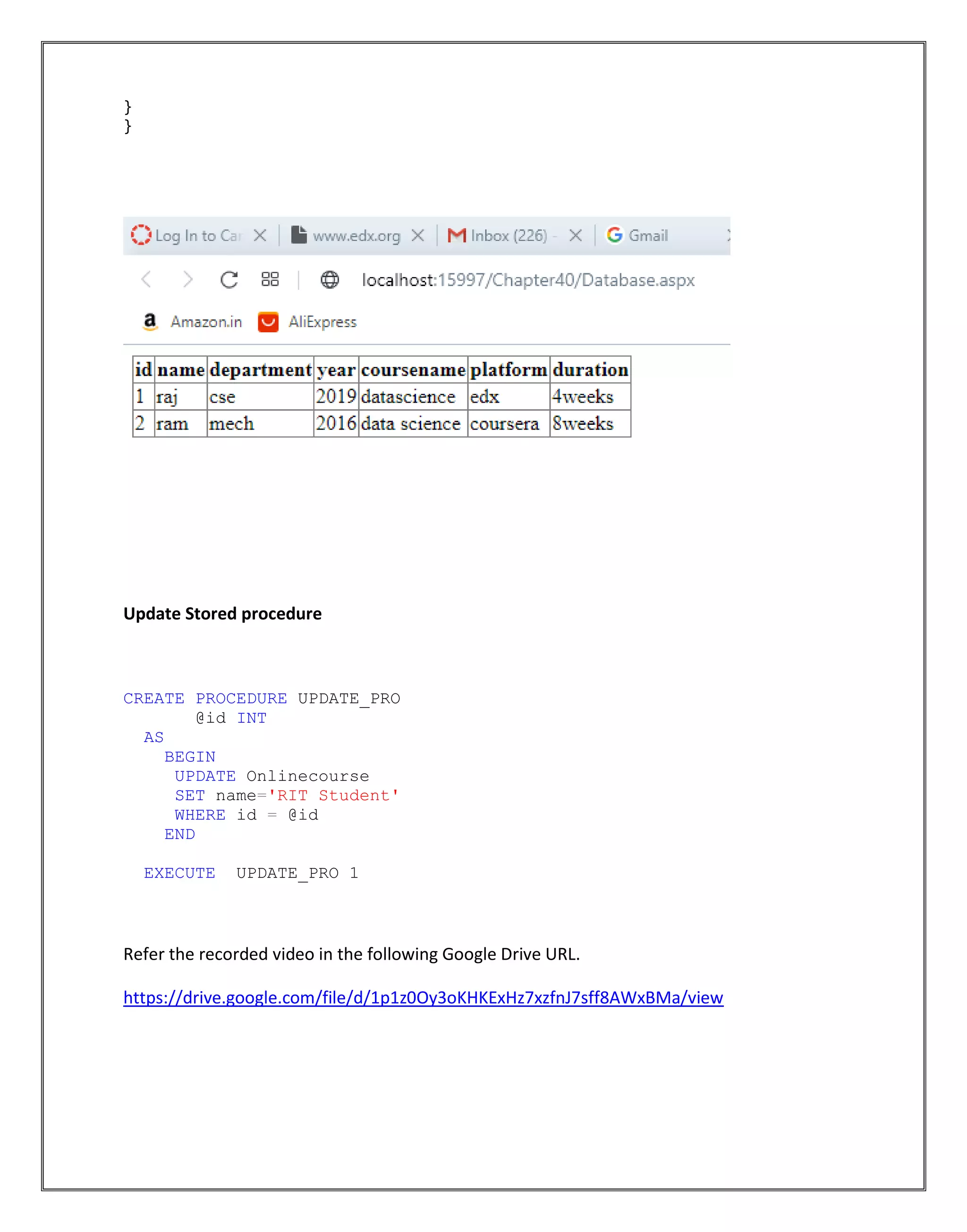 ASP.NET-stored procedure-manual | PDF ASP.NET-stored procedure-manual | PDF