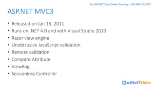 Introduction Asp.Net MVC5 |MVC5 Tutorial for Beginners & Advanced | Dot Net Tricks | PPT