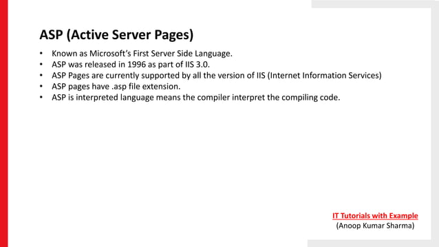 Evolution / History of ASP.NET