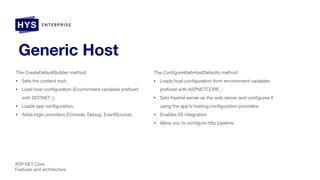 “ASP.NET Core. Features and architecture” | PPT