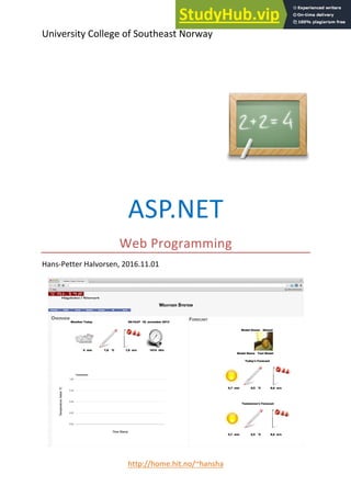 ASP.NET And Web Programming | PDF