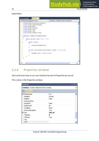 ASP.NET And Web Programming | PDF