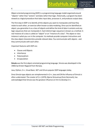 ASP.NET And Web Programming | PDF