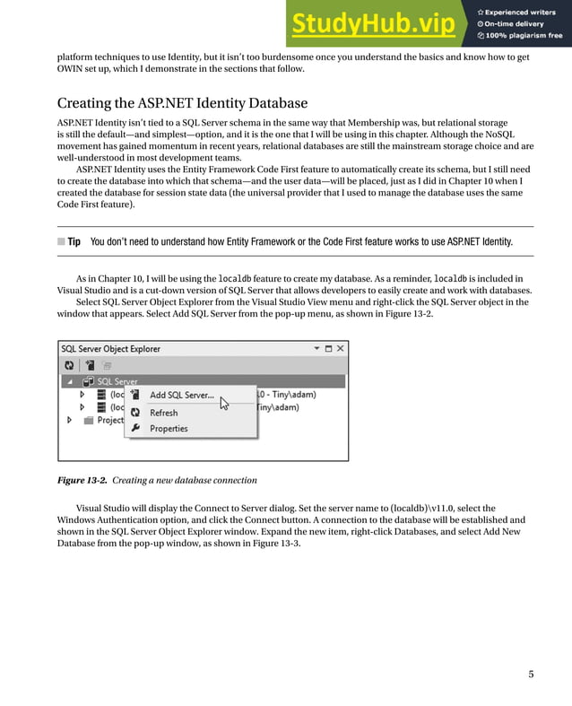 ASP.NET Identity | PDF | Databases | Computer Software and Applications