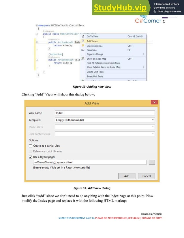 ASP.NET MVC 5 Building Your First Web Application (A Beginner S Guide | PDF
