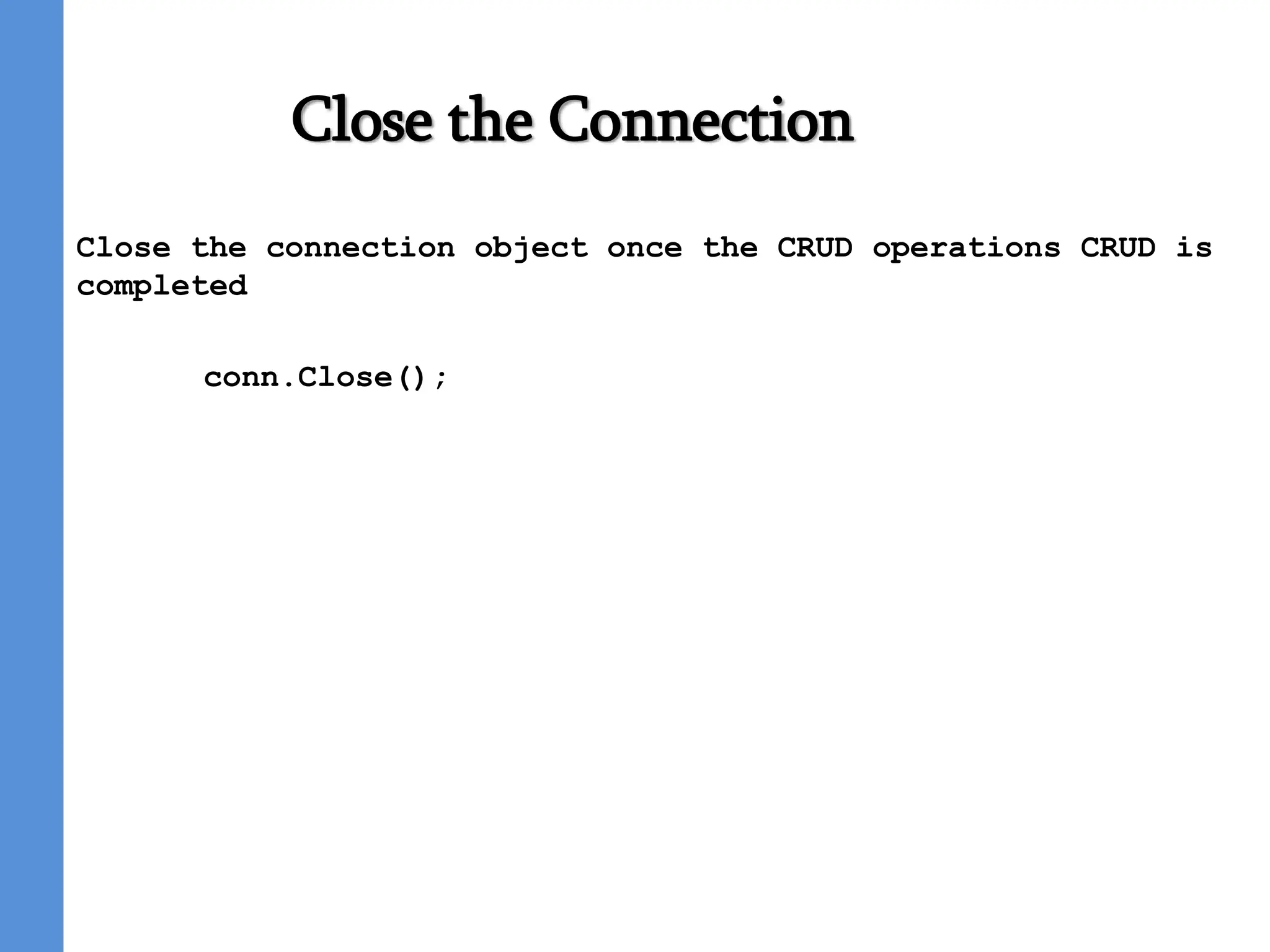 Asp Net Database Connectivity Presentationpptx