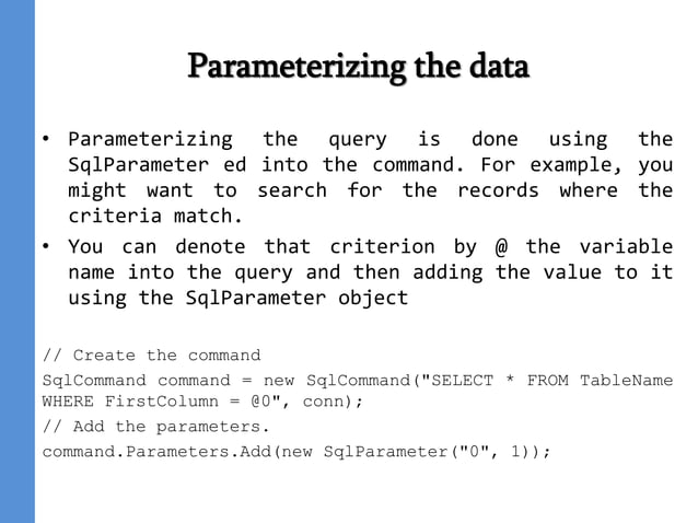 Asp .Net Database Connectivity Presentation.pptx Asp .Net Database Connectivity Presentation.pptx