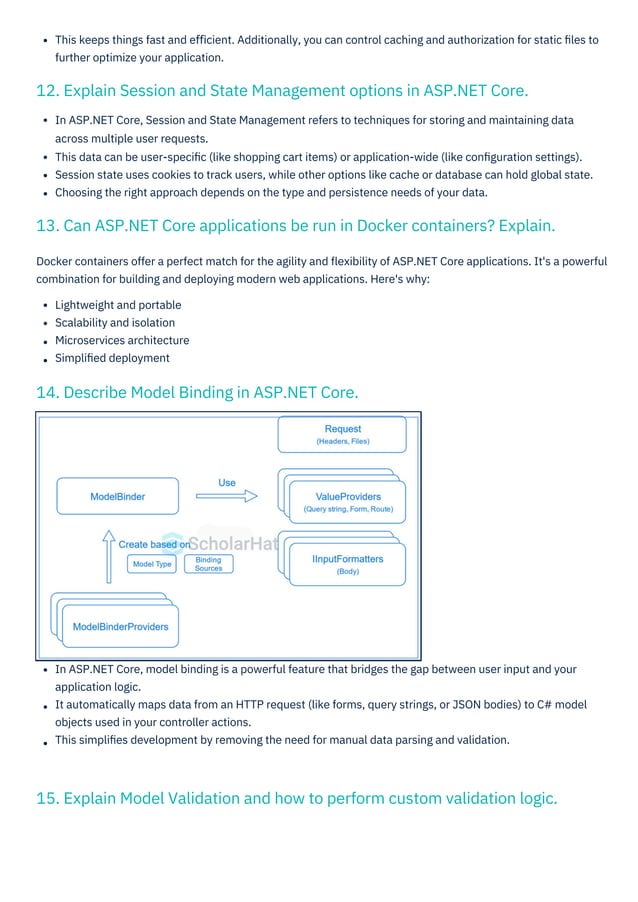ASP.NET Core Interview Questions PDF By ScholarHat.pdf | Cloud Computing | Internet