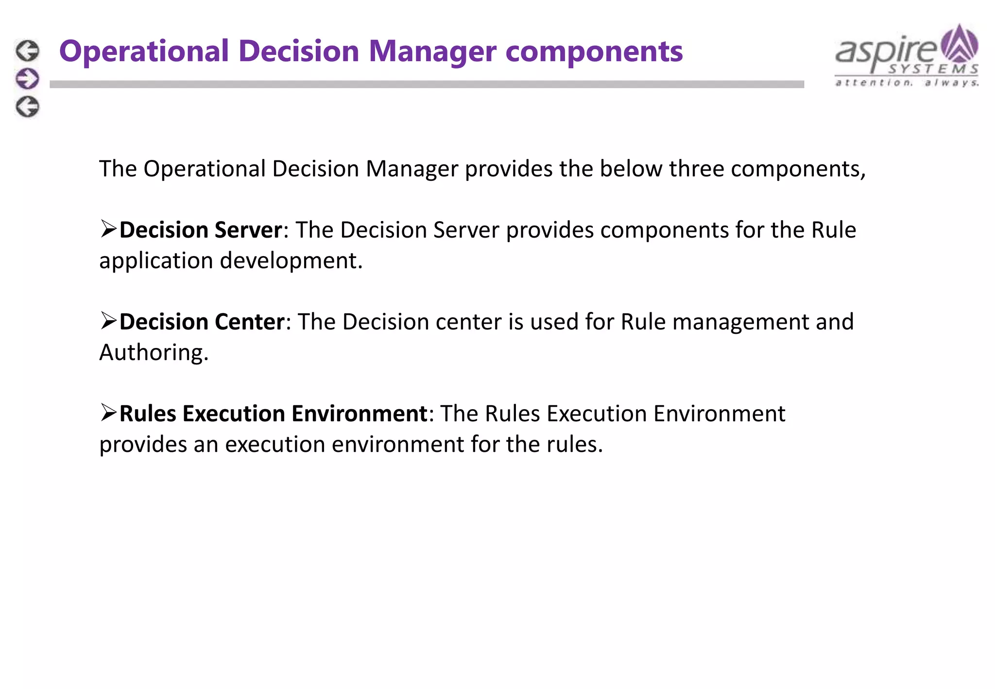 IBM Operational Decision Manager - Decision Governance Framework | PPTX
