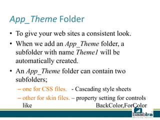 Asp folders and web configurations | PPT
