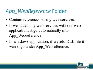 Asp folders and web configurations | PPT