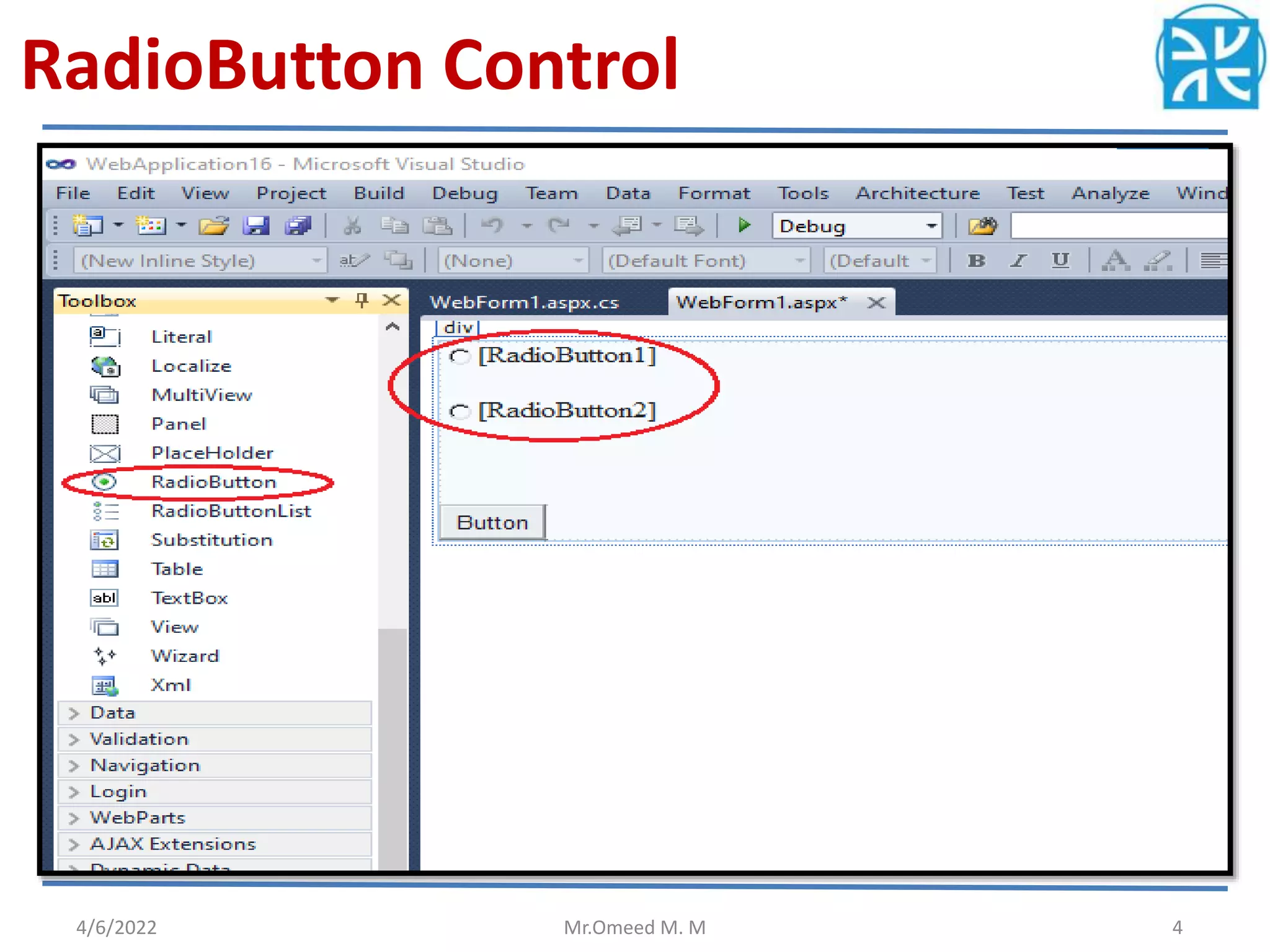 Asp.net Radiobutton control | PPT