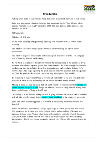 Make In India | DOCX