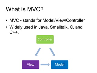 ASP.NET MVC Introduction | PPTX