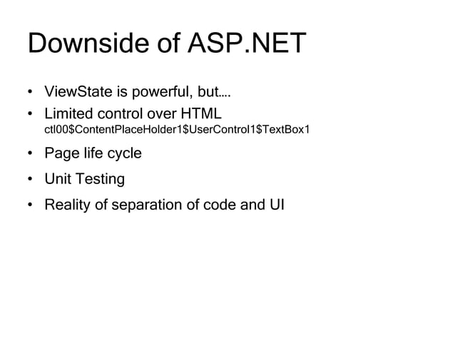 Aspnet Mvc Introduction Ppt
