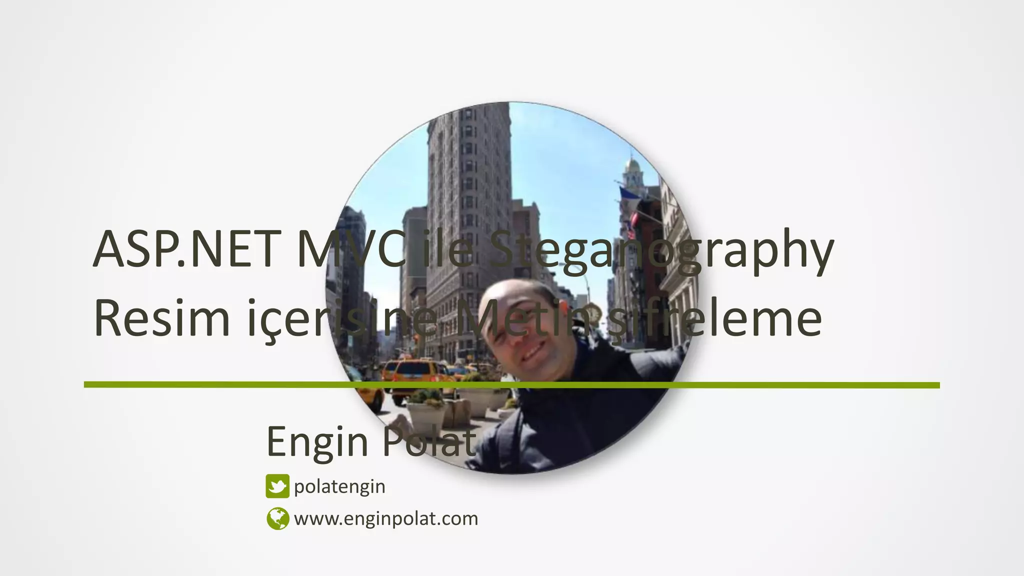 AspNet MVC ile metin resim sifreleme (Steganography) | PPTX