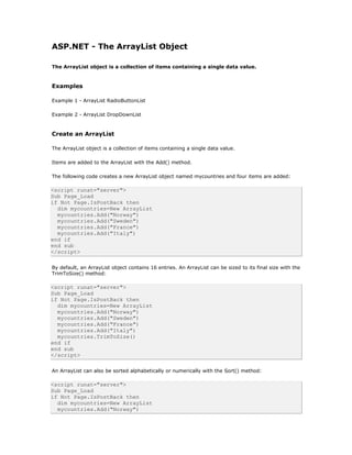 Asp.Net The Data List Control | PDF | Free Download