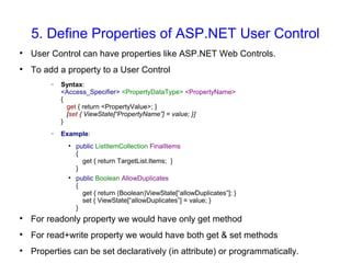 ASP.NET User Controls - 20090828 | PDF