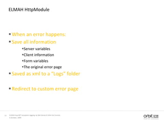 Asp.net exception reporter | PPT