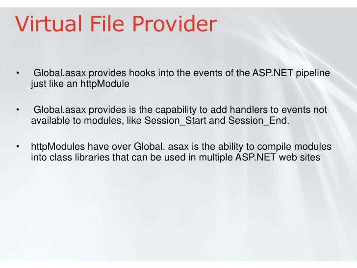 Aspnet Handlers And Modules 