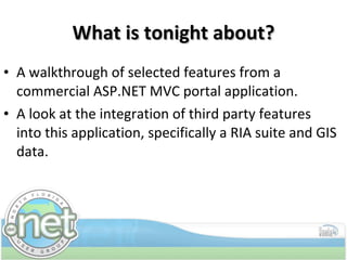 ASP.NET MVC - In the Wild | PPT