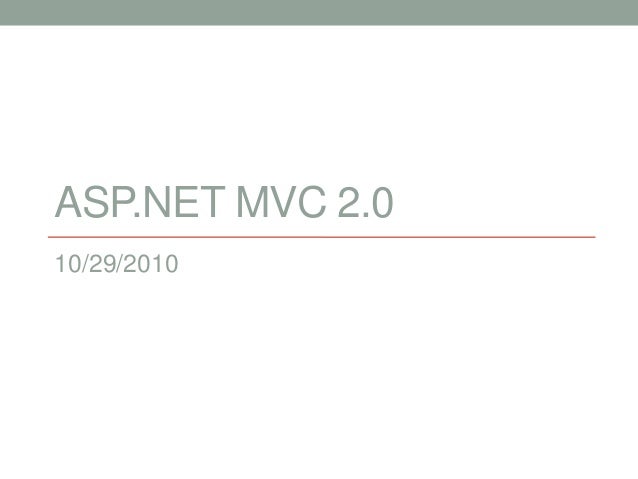 ASP.NET MVC 2.0