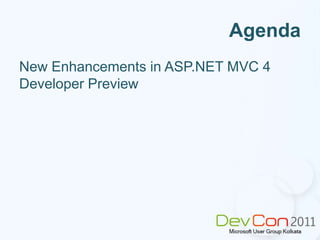 Asp.net mvc 4 developer preview | PPT