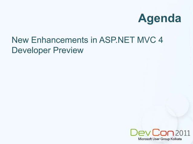 Asp.net mvc 4 developer preview | PPT | Free Download