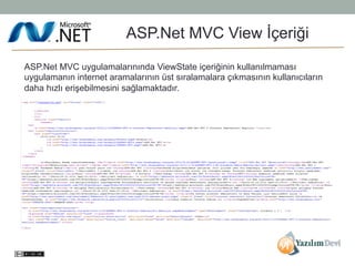 ASP.Net MVC 4 'e Giriş | PPT