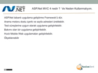ASP.Net MVC 4 'e Giriş | PPT