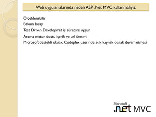 ASP.Net MVC ile Web Uygulamaları - 1(Giriş) | PPT