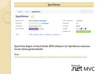 ASP.Net MVC ile Web Uygulamaları -14(Spark ViewEngine) | PDF