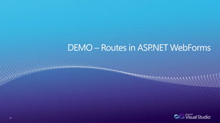 ASP.NET Routing Deep Dive | PPTX