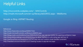 ASP.NET Routing Deep Dive | PPTX