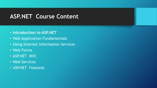 Asp.net training in jalandhar | PPT