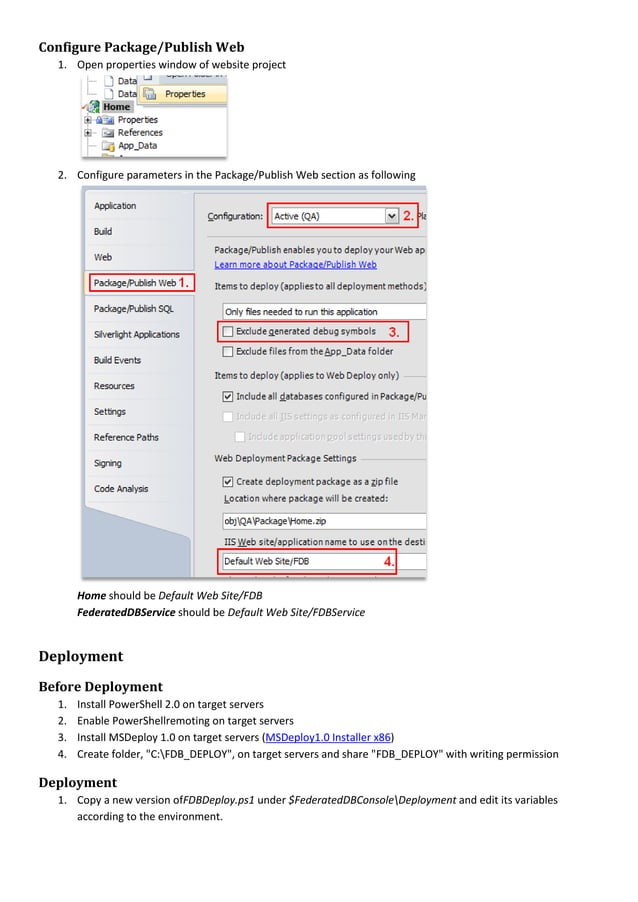 ASP.NET Web Site Deployment Instruction | DOCX