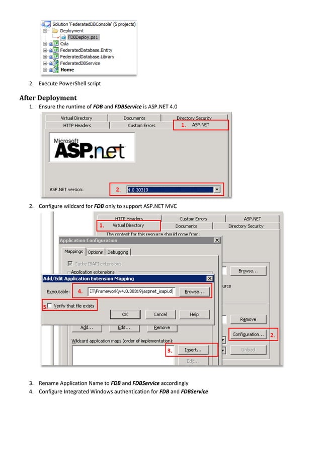 ASP.NET Web Site Deployment Instruction | DOCX