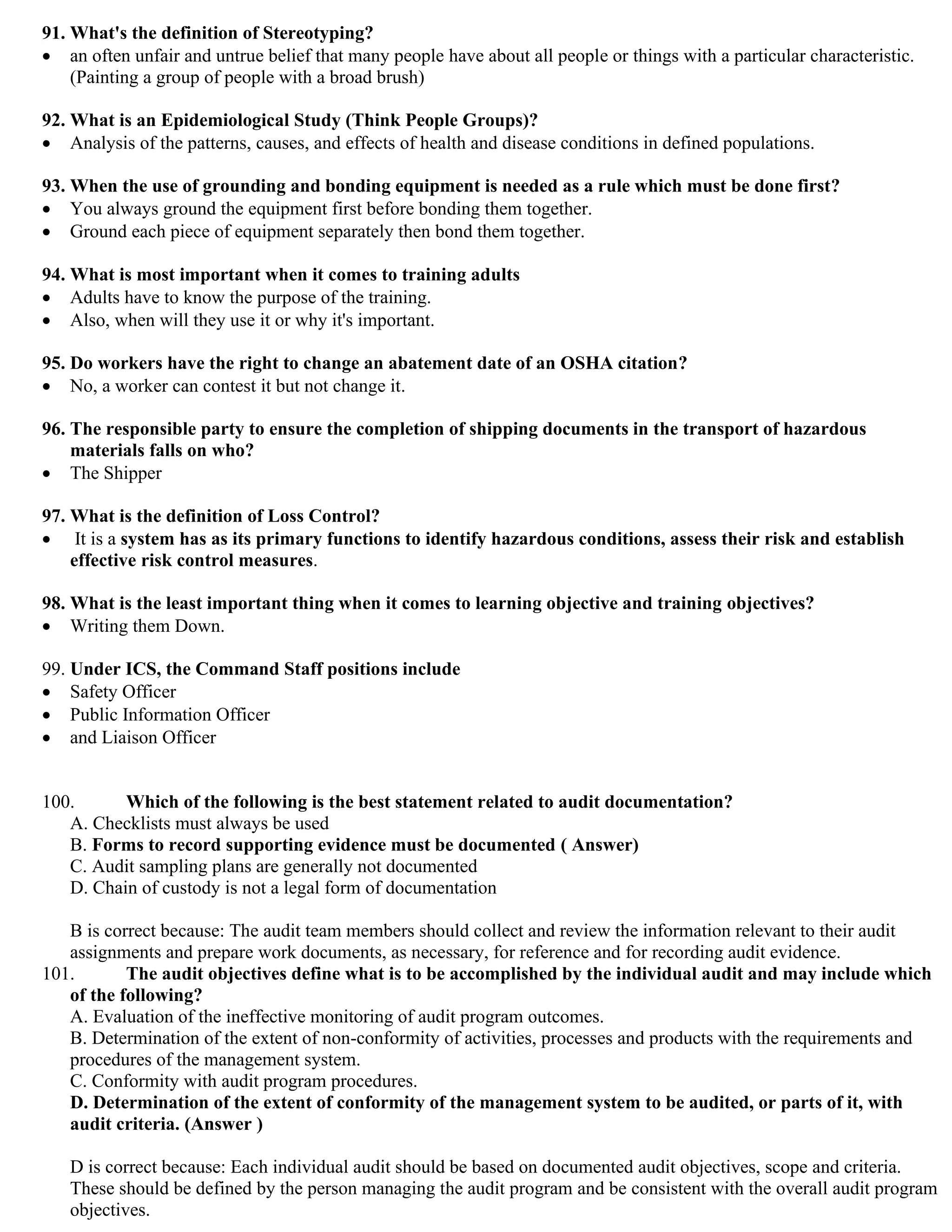 Associate Safety Professional (ASP) exam prep | PDF