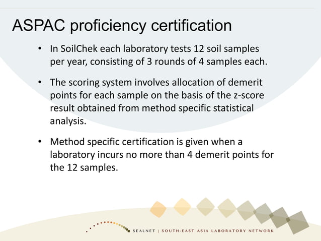 4th SEALNET meeting, item 6 - Case study: Pacific Soil Laboratory ...