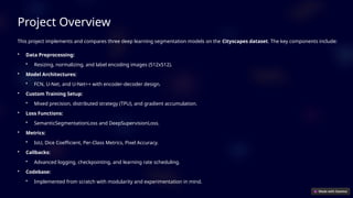 cityscapes Semantic Segmentation using FCN, U Net and U Net++.pptx